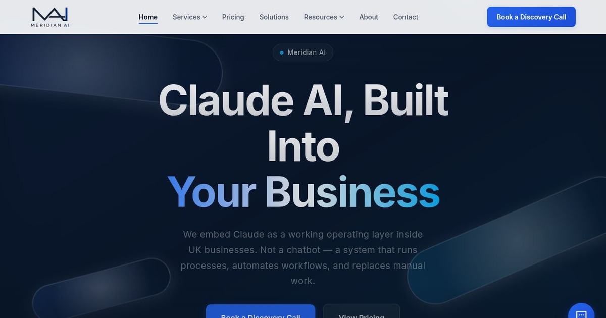 Meridian AI — Claude AI Automation for UK Businesses